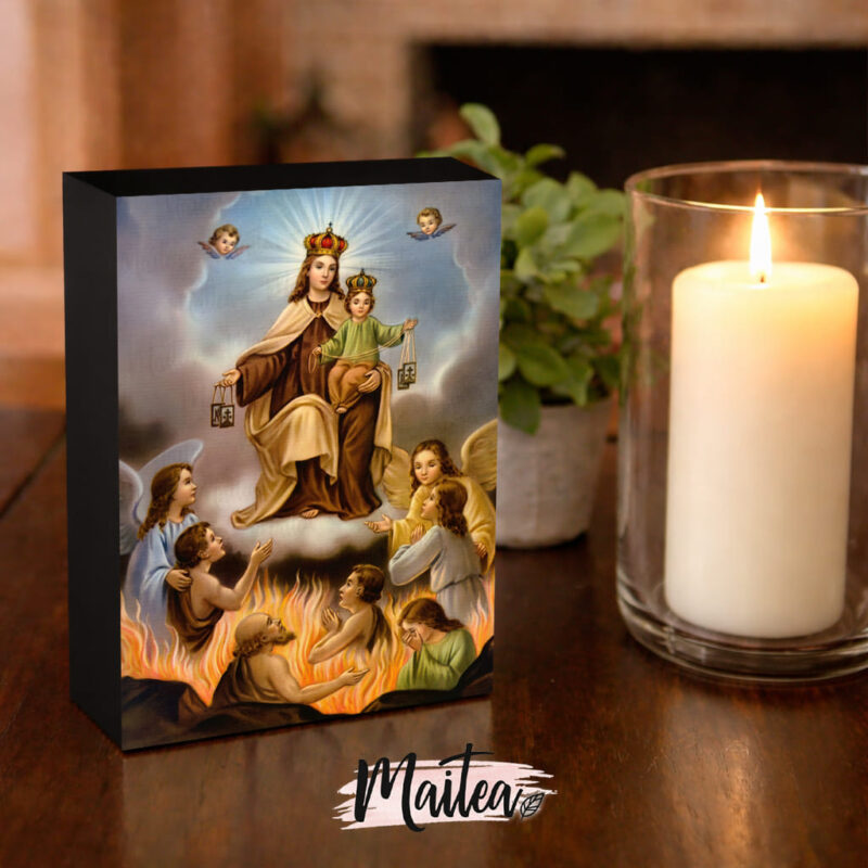 Retablo Virgen de Carmen Purgatorio | Maitea Canvas